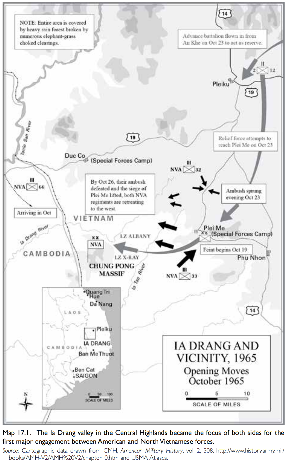 The Battle of Ia Drang – Historical Atlas – Battlecast